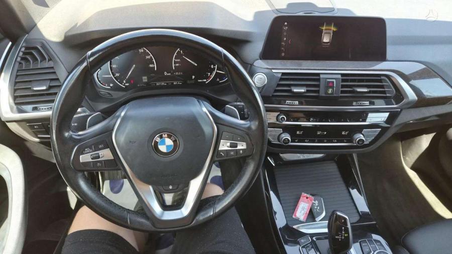 Black BMW X3 2021 in Klaipeda, with an engine capacity of 2.00 L and mileage of 207 thousand km for 19995 €, photo 18 on AUTOMOTO.COM.LV