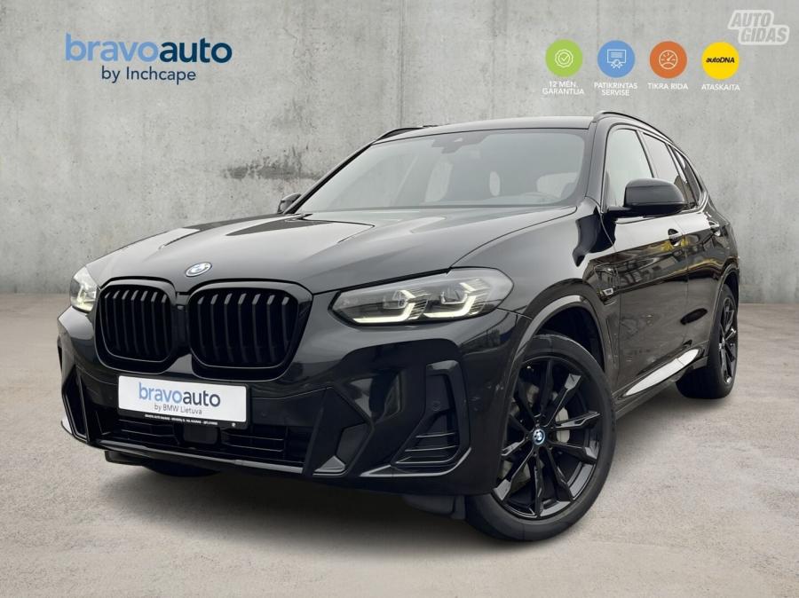 Melns BMW X3 2022 Kauņa, ar dzinēja tilpumu 2.00 L un nobraukumu 79 tūkst. km par 43993 €, foto 1 vietnē AUTOMOTO.COM.LV