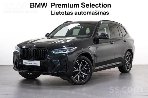 Black BMW X3 2022 in Riga, with an engine capacity of 2.00 L and mileage of 80 thousand km for 42900 €, photo 1 on AUTOMOTO.COM.LV
