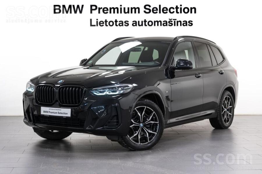 Melns BMW X3 2022 Rīga, ar dzinēja tilpumu 2.00 L un nobraukumu 80 tūkst. km par 42900 €, foto 1 vietnē AUTOMOTO.COM.LV