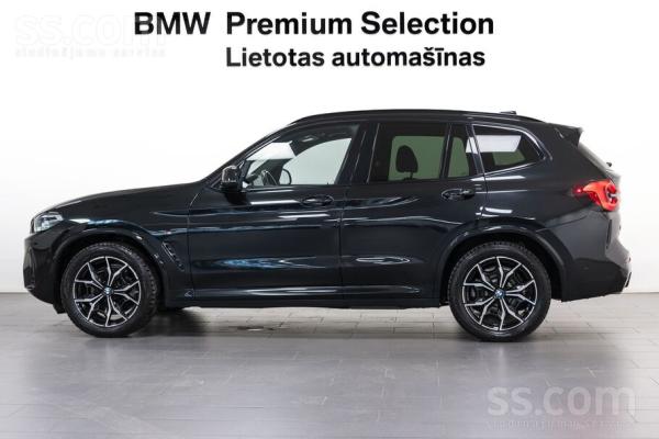 Black BMW X3 2022 in Riga, with an engine capacity of 2.00 L and mileage of 80 thousand km for 42900 €, photo 9 on AUTOMOTO.COM.LV