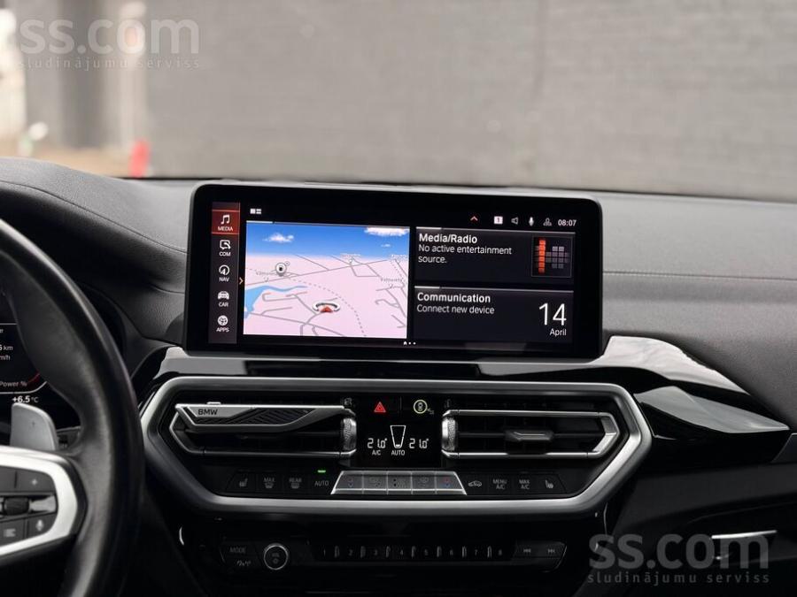 Melns BMW X3 2022 Daugavpils, ar dzinēja tilpumu 2.00 L un nobraukumu 48 tūkst. km par 36800 €, foto 13 vietnē AUTOMOTO.COM.LV