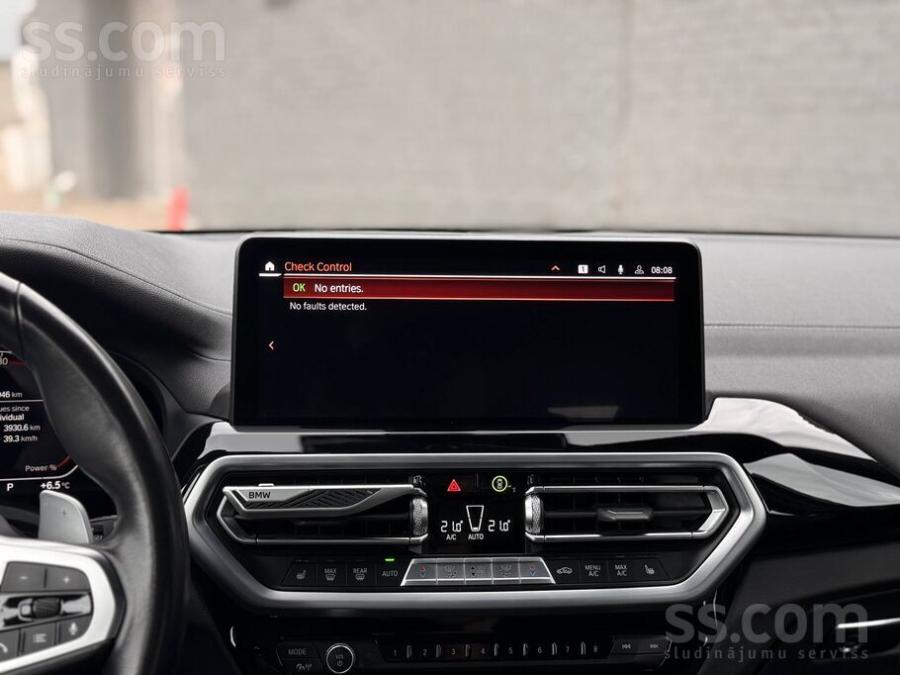 Melns BMW X3 2022 Daugavpils, ar dzinēja tilpumu 2.00 L un nobraukumu 48 tūkst. km par 36800 €, foto 14 vietnē AUTOMOTO.COM.LV