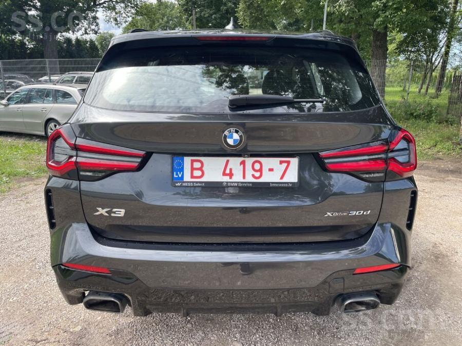 Черный БМВ Х3 2022 в Рига, объемом двигателя 3.00 л и пробегом 135 тыс. км за 30990 €, фото 5 на AUTOMOTO.COM.LV