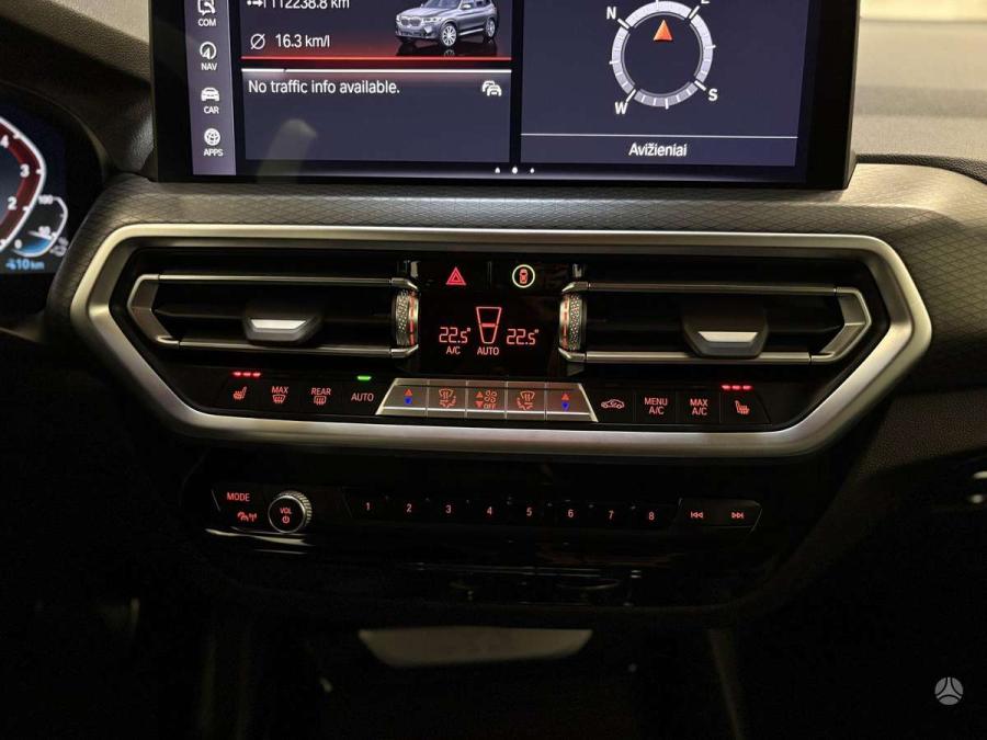 Melns BMW X3 2022 Viļņa, ar dzinēja tilpumu 2.00 L un nobraukumu 122 tūkst. km par 34500 €, foto 23 vietnē AUTOMOTO.COM.LV