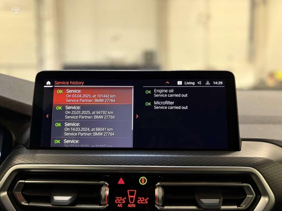 Melns BMW X3 2022 Viļņa, ar dzinēja tilpumu 2.00 L un nobraukumu 122 tūkst. km par 34500 €, foto 25 vietnē AUTOMOTO.COM.LV