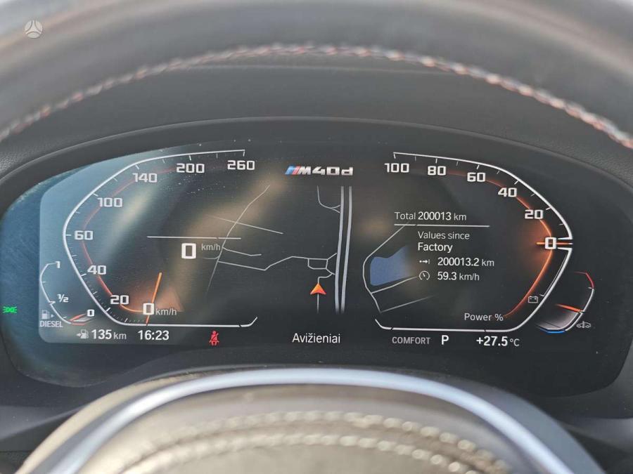 Черный БМВ Х3 2022 в Вильнюс, объемом двигателя 2.99 л и пробегом 200 тыс. км за 33200 €, фото 15 на AUTOMOTO.COM.LV