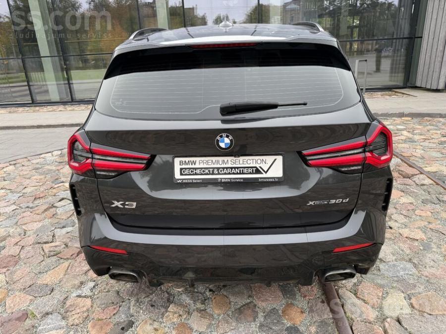 Melns BMW X3 2022 Rīga, ar dzinēja tilpumu 3.00 L un nobraukumu 141 tūkst. km par 30555 €, foto 9 vietnē AUTOMOTO.COM.LV