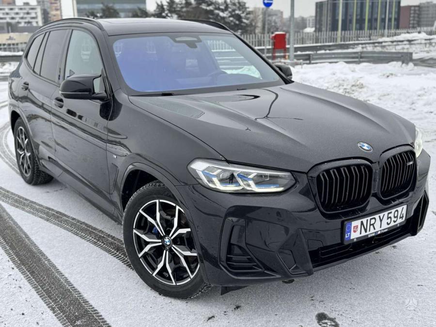 Melns BMW X3 2023 Viļņa, ar dzinēja tilpumu 2.99 L un nobraukumu 78 tūkst. km par 41799 €, foto 1 vietnē AUTOMOTO.COM.LV