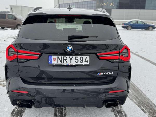 Black BMW X3 2023 in Vilnius, with an engine capacity of 2.99 L and mileage of 78 thousand km for 41799 €, photo 6 on AUTOMOTO.COM.LV