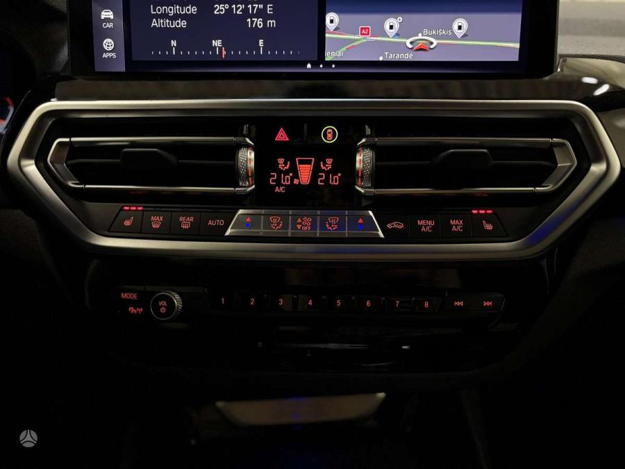 Melns BMW X3 2023 Viļņa, ar dzinēja tilpumu 2.00 L un nobraukumu 55 tūkst. km par 39990 €, foto 23 vietnē AUTOMOTO.COM.LV