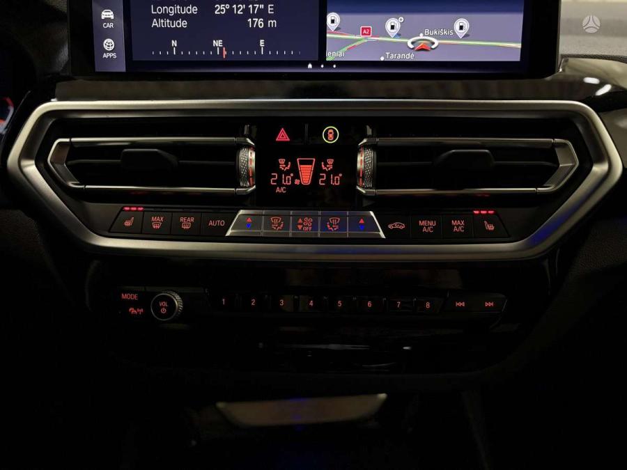 Melns BMW X3 2023 Viļņa, ar dzinēja tilpumu 2.00 L un nobraukumu 55 tūkst. km par 37990 €, foto 23 vietnē AUTOMOTO.COM.LV
