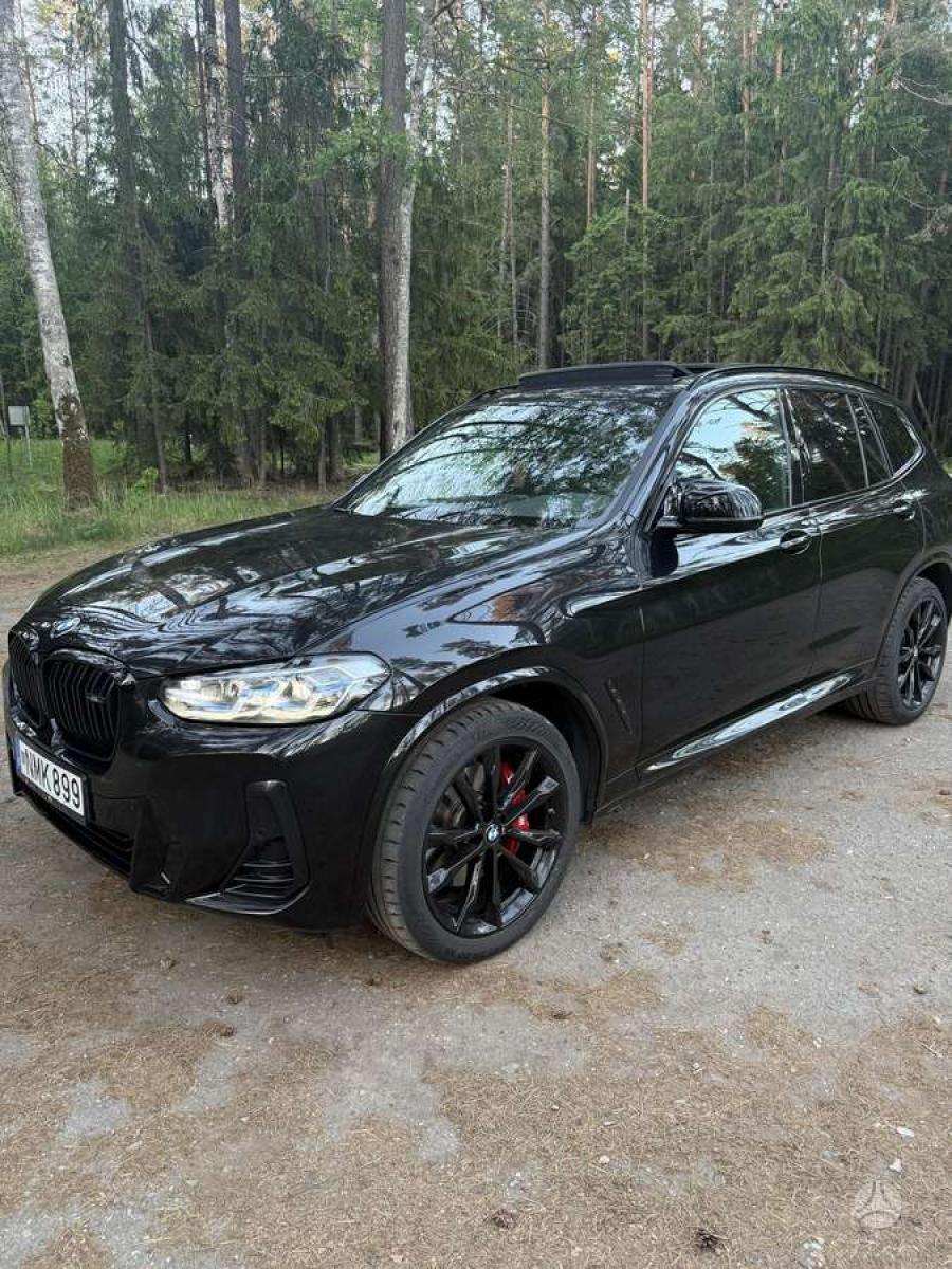 Black BMW X3 2023 in Panevezys, with an engine capacity of 3.00 L and mileage of 36 thousand km for 39000 €, photo 8 on AUTOMOTO.COM.LV
