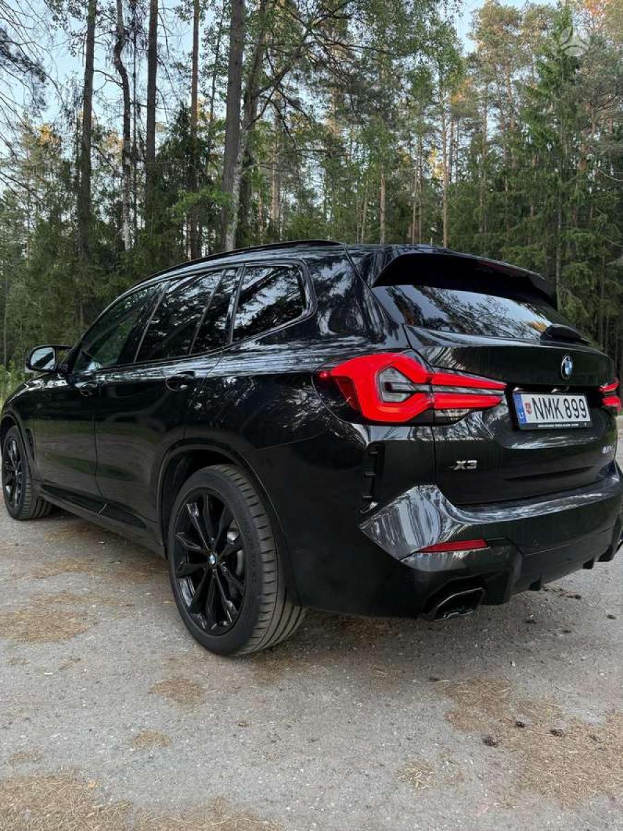 Black BMW X3 2023 in Panevezys, with an engine capacity of 3.00 L and mileage of 36 thousand km for 39000 €, photo 15 on AUTOMOTO.COM.LV