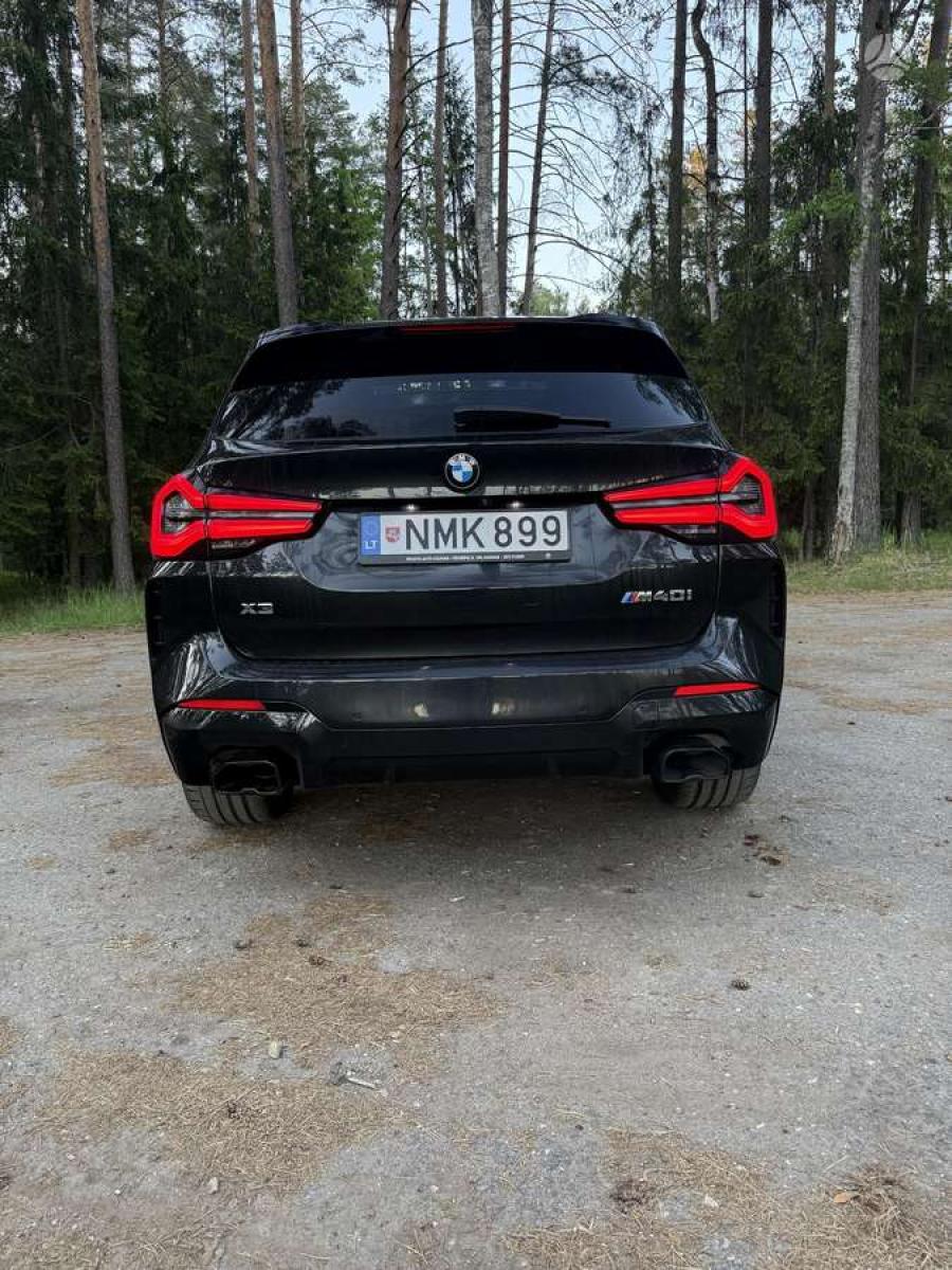 Black BMW X3 2023 in Panevezys, with an engine capacity of 3.00 L and mileage of 36 thousand km for 39000 €, photo 16 on AUTOMOTO.COM.LV