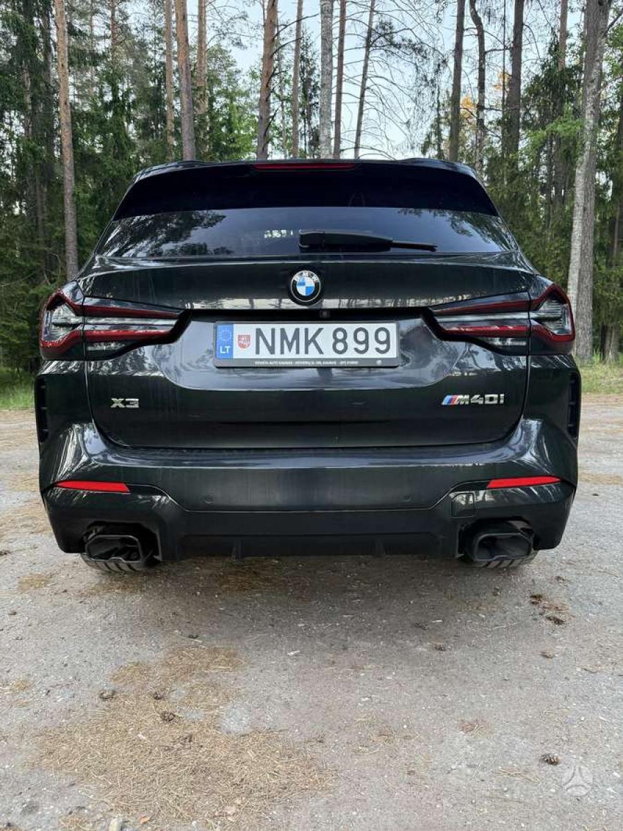 Black BMW X3 2023 in Panevezys, with an engine capacity of 3.00 L and mileage of 36 thousand km for 39000 €, photo 23 on AUTOMOTO.COM.LV