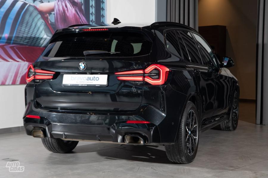 Black BMW X3 2023 in Kaunas, with an engine capacity of 2.00 L and mileage of 68 thousand km for 41771 €, photo 8 on AUTOMOTO.COM.LV