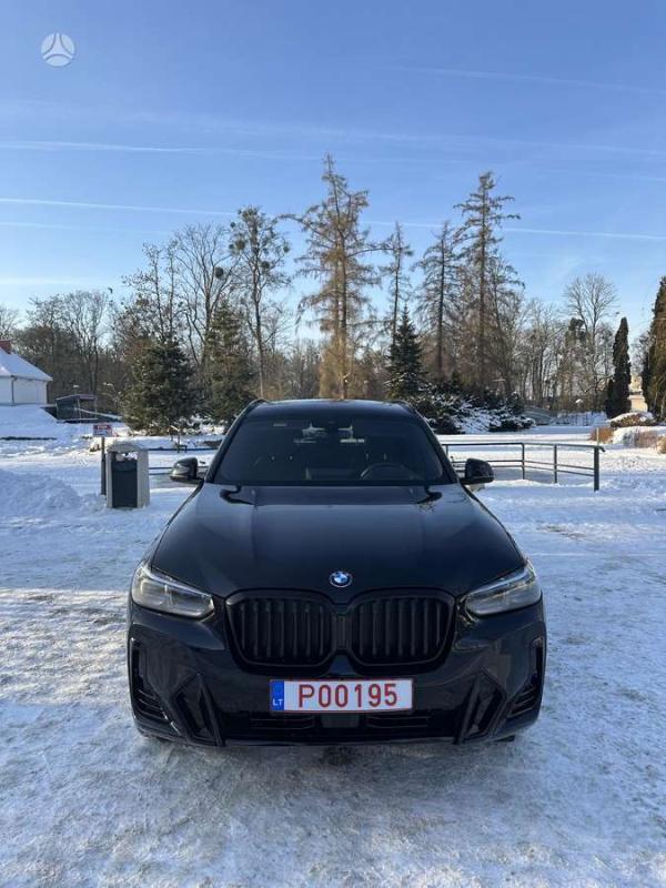 Black BMW X3 2024 in Kaunas, with an engine capacity of 2.00 L and mileage of 15 thousand km for 43990 €, photo 5 on AUTOMOTO.COM.LV