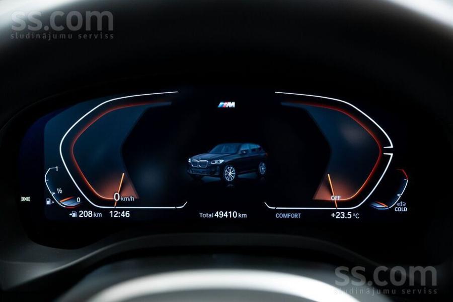 Melns BMW X3 2024 Rīga, ar dzinēja tilpumu 2.00 L un nobraukumu 50 tūkst. km par 49500 €, foto 8 vietnē AUTOMOTO.COM.LV