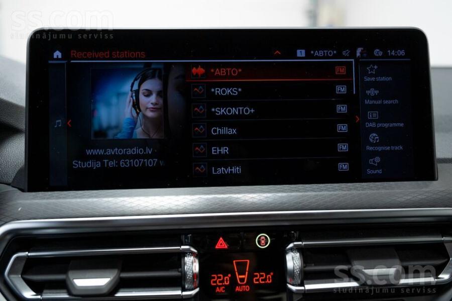 Черный БМВ Х3 2024 в Рига, объемом двигателя 2.00 л и пробегом 54 тыс. км за 45500 €, фото 28 на AUTOMOTO.COM.LV
