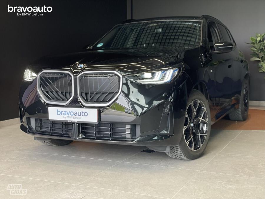 Black BMW X3 2025 in Klaipeda, with an engine capacity of 2.00 L and mileage of 15 thousand km for 56441 €, photo 1 on AUTOMOTO.COM.LV