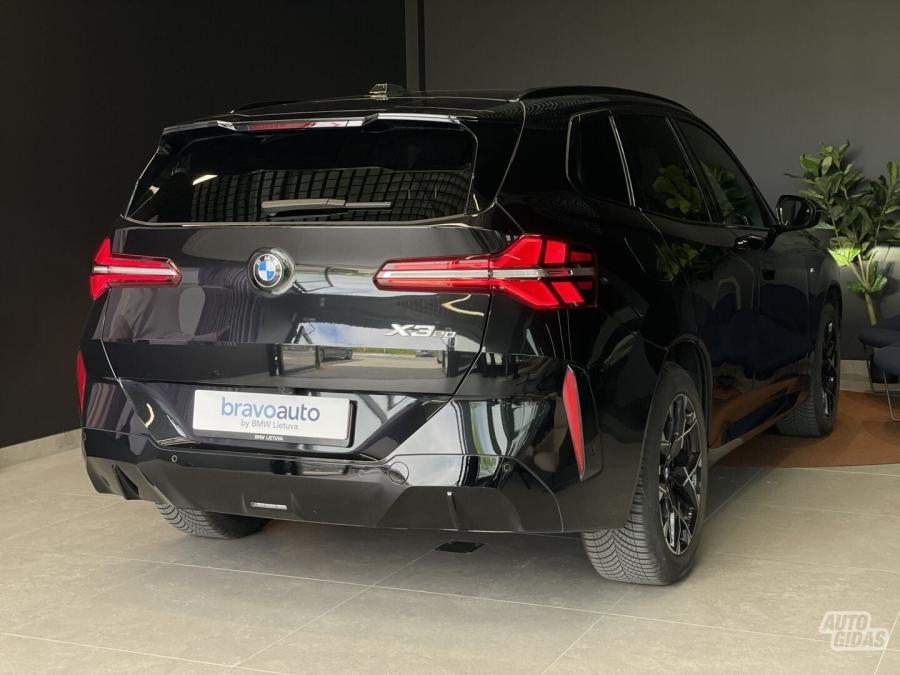 Black BMW X3 2025 in Klaipeda, with an engine capacity of 2.00 L and mileage of 15 thousand km for 56441 €, photo 5 on AUTOMOTO.COM.LV