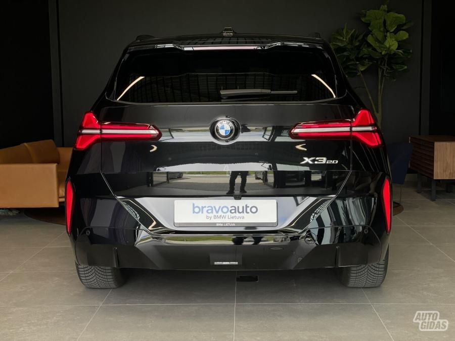 Black BMW X3 2025 in Klaipeda, with an engine capacity of 2.00 L and mileage of 15 thousand km for 56441 €, photo 6 on AUTOMOTO.COM.LV