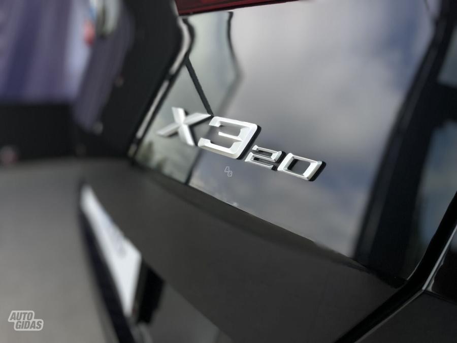 Black BMW X3 2025 in Klaipeda, with an engine capacity of 2.00 L and mileage of 15 thousand km for 56441 €, photo 12 on AUTOMOTO.COM.LV