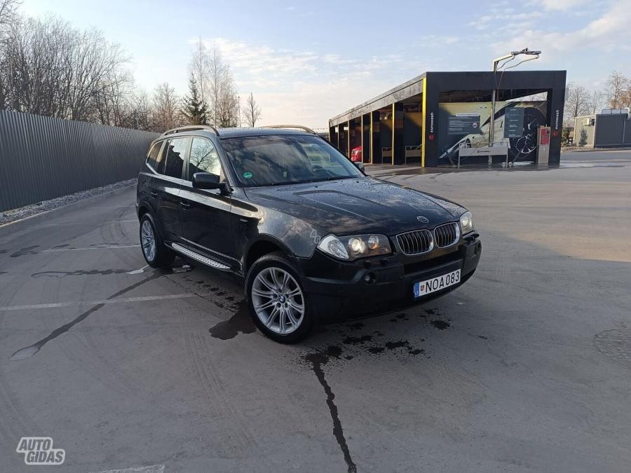 Melns BMW X3 2006 Kauņa, ar dzinēja tilpumu 3.00 L un nobraukumu 377 tūkst. km par 4000 €, foto 1 vietnē AUTOMOTO.COM.LV
