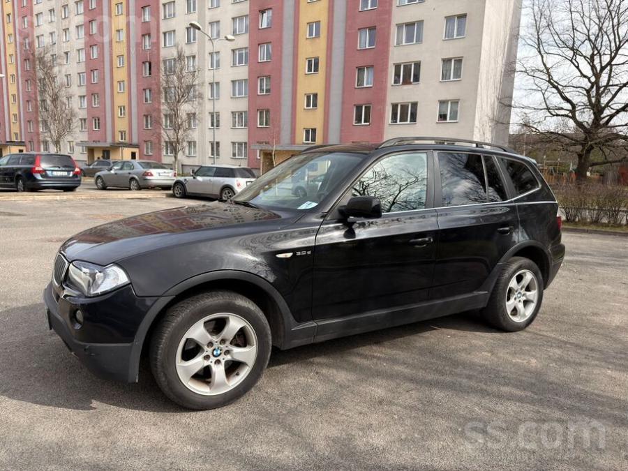 Black BMW X3 2007 in Riga, with an engine capacity of 3.00 L and mileage of 359 thousand km for 6000 €, photo 1 on AUTOMOTO.COM.LV