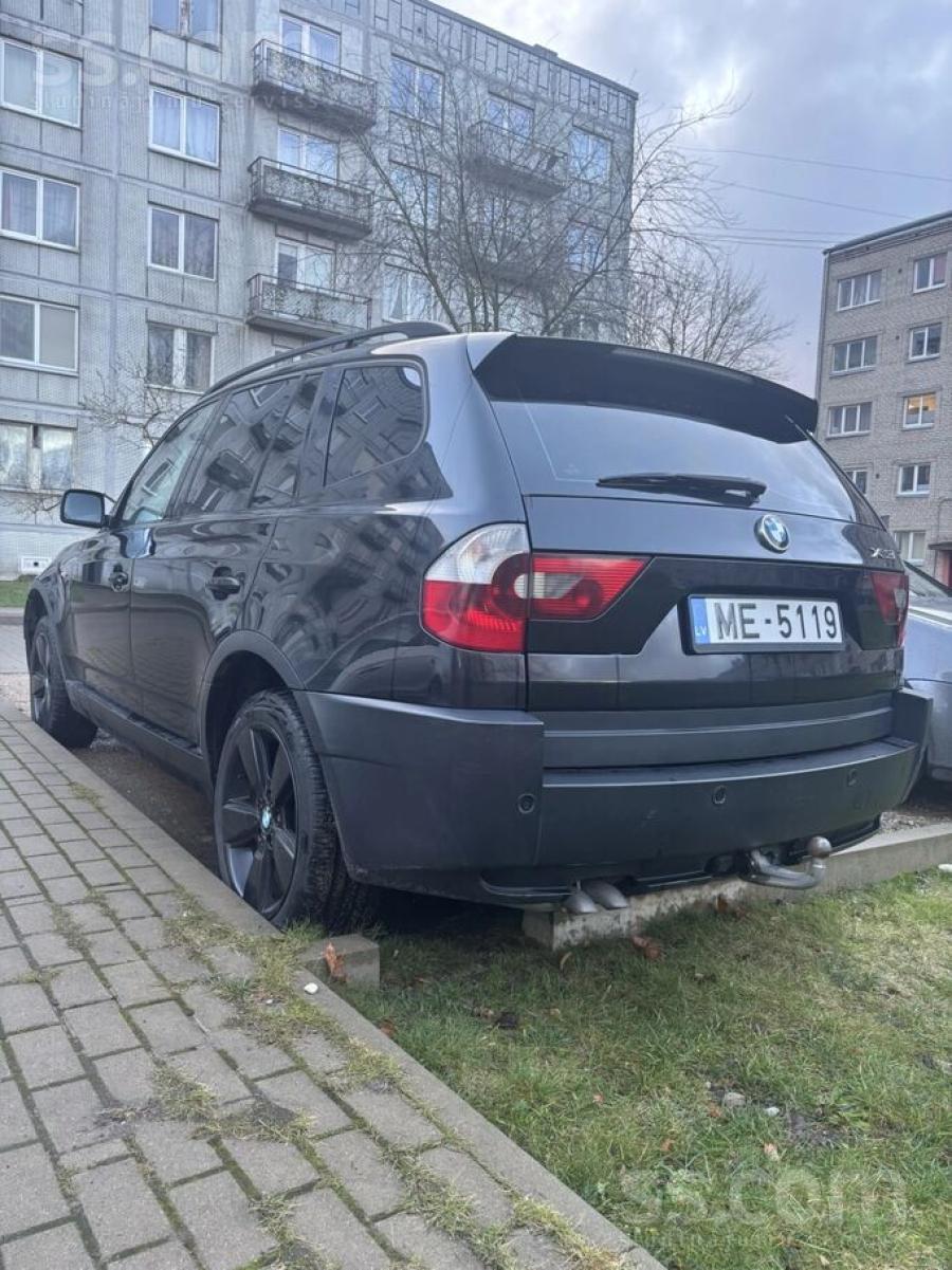 Black BMW X3 2005 in Liepaja, with an engine capacity of 3.00 L and mileage of 323 thousand km for 5500 €, photo 7 on AUTOMOTO.COM.LV