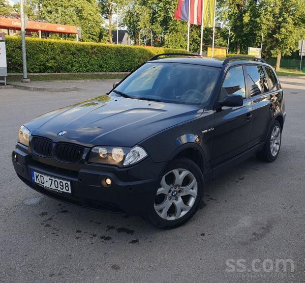 Melns BMW X3 2005 Jelgava, ar dzinēja tilpumu 2.00 L un nobraukumu 365 tūkst. km par 2750 €, foto 1 vietnē AUTOMOTO.COM.LV