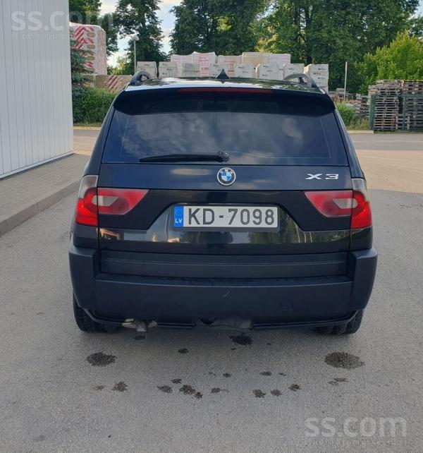 Melns BMW X3 2005 Jelgava, ar dzinēja tilpumu 2.00 L un nobraukumu 365 tūkst. km par 2750 €, foto 8 vietnē AUTOMOTO.COM.LV