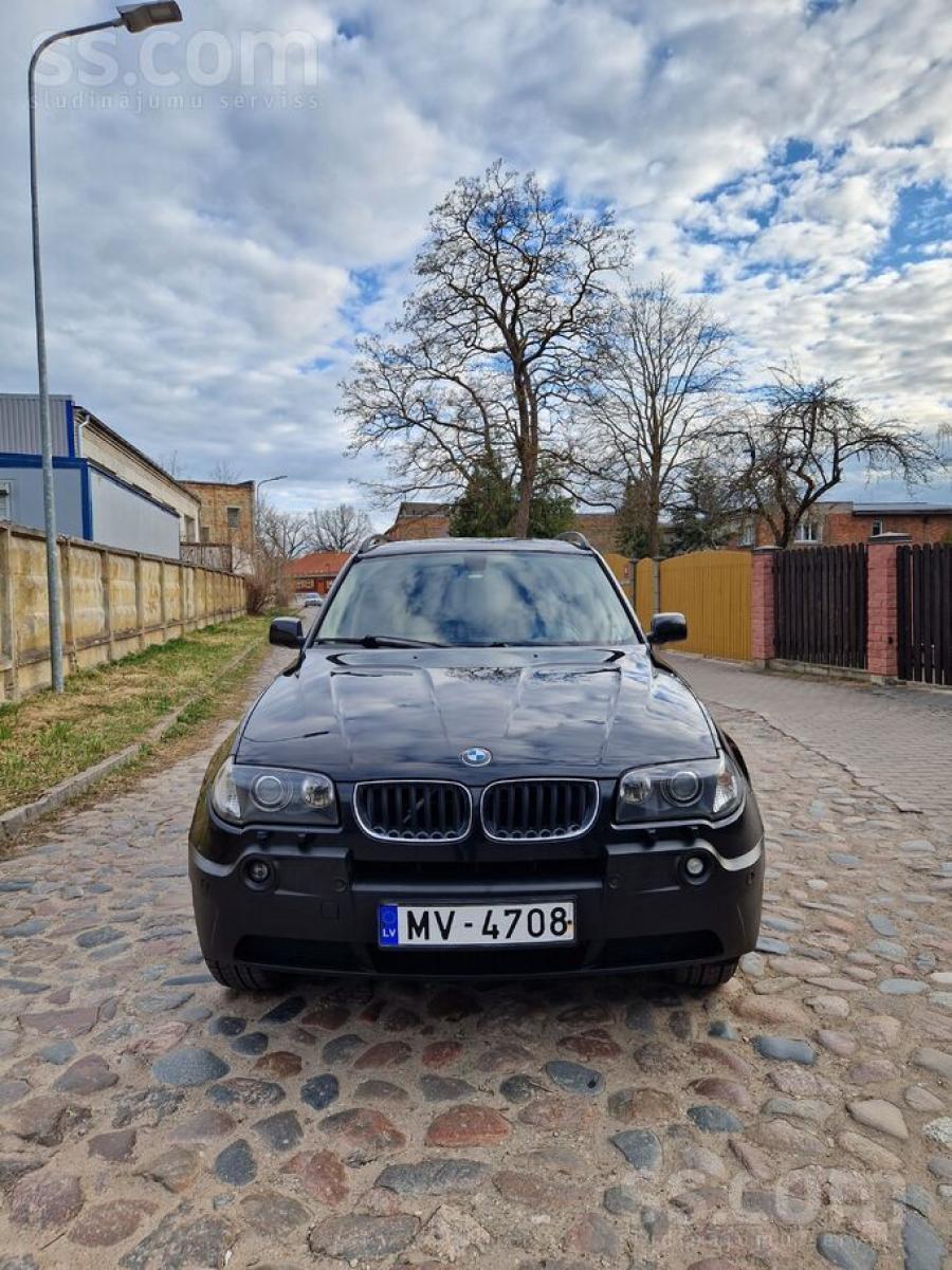 Черный БМВ Х3 2006 в Елгава, объемом двигателя 2.00 л и пробегом 334 тыс. км за 3600 €, фото 1 на AUTOMOTO.COM.LV