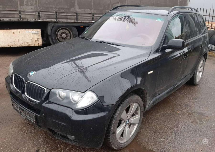 Melns BMW X3 2008 Marijampole, ar dzinēja tilpumu 2.00 L un nobraukumu 219 tūkst. km par 3950 €, foto 1 vietnē AUTOMOTO.COM.LV