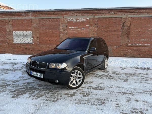 Black BMW X3 2008 in Cesis, with an engine capacity of 2.00 L and mileage of 266 thousand km for 6450 €, photo 3 on AUTOMOTO.COM.LV