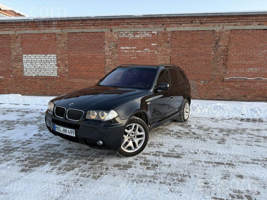 Black BMW X3 2008 in Cesis, with an engine capacity of 2.00 L and mileage of 266 thousand km for 6450 €, photo 3 on AUTOMOTO.COM.LV