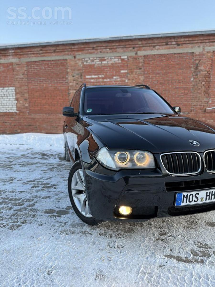 Black BMW X3 2008 in Cesis, with an engine capacity of 2.00 L and mileage of 266 thousand km for 6450 €, photo 21 on AUTOMOTO.COM.LV