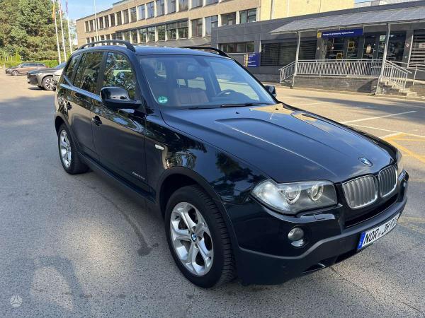 Black BMW X3 2009 in Vilnius, with an engine capacity of 2.00 L and mileage of 241 thousand km for 6350 €, photo 1 on AUTOMOTO.COM.LV