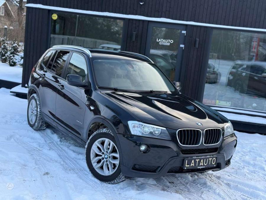 Black BMW X3 2013 in Riga, with an engine capacity of 0.00 L and mileage of 349 thousand km for 8550 €, photo 1 on AUTOMOTO.COM.LV