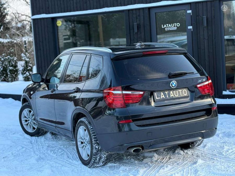 Black BMW X3 2013 in Riga, with an engine capacity of 0.00 L and mileage of 349 thousand km for 8550 €, photo 8 on AUTOMOTO.COM.LV