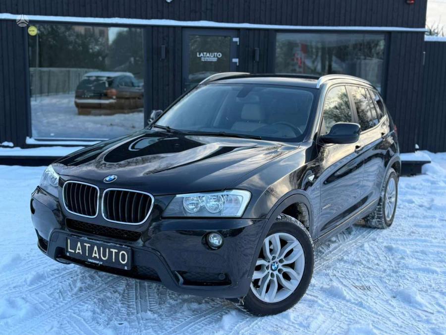Black BMW X3 2013 in Riga, with an engine capacity of 0.00 L and mileage of 349 thousand km for 8550 €, photo 11 on AUTOMOTO.COM.LV