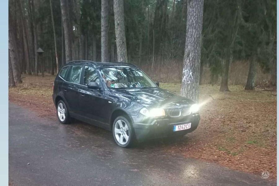 Melns BMW X3 2005 Prienai, ar dzinēja tilpumu 3.00 L un nobraukumu 270 tūkst. km par 4900 €, foto 1 vietnē AUTOMOTO.COM.LV