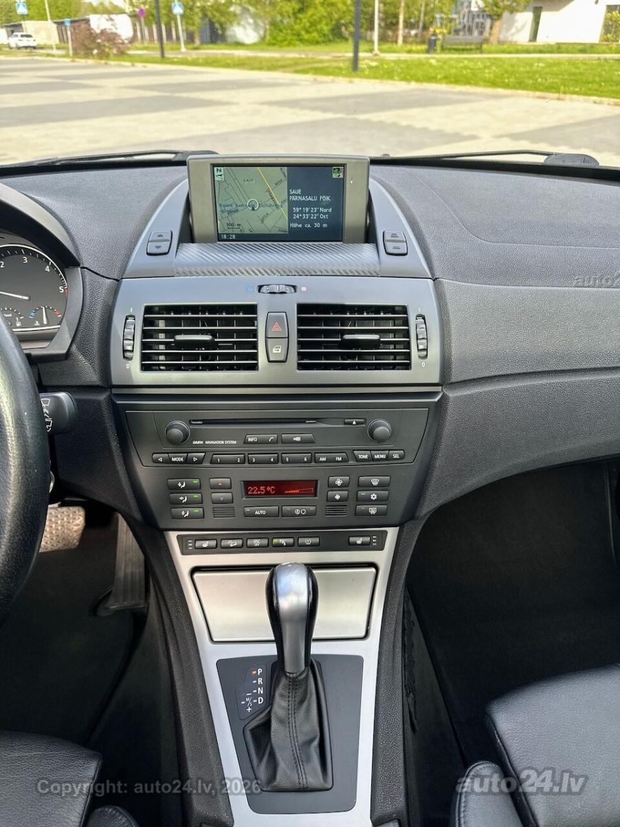 Black BMW X3 2006 in Saue, with an engine capacity of 3.00 L and mileage of 257 thousand km for 5990 €, photo 10 on AUTOMOTO.COM.LV