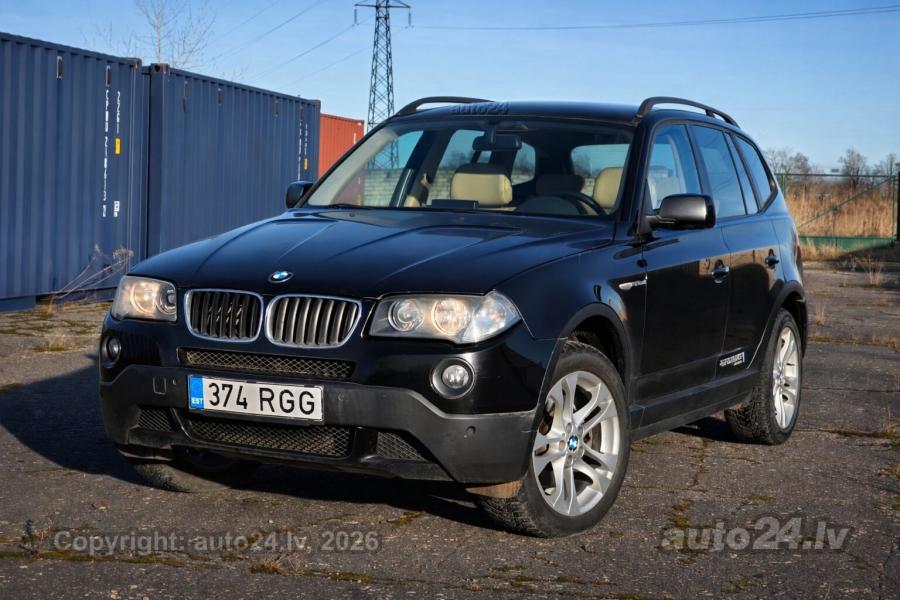 Melns BMW X3 2008 Narva, ar dzinēja tilpumu 2.00 L un nobraukumu 231 tūkst. km par 6500 €, foto 1 vietnē AUTOMOTO.COM.LV