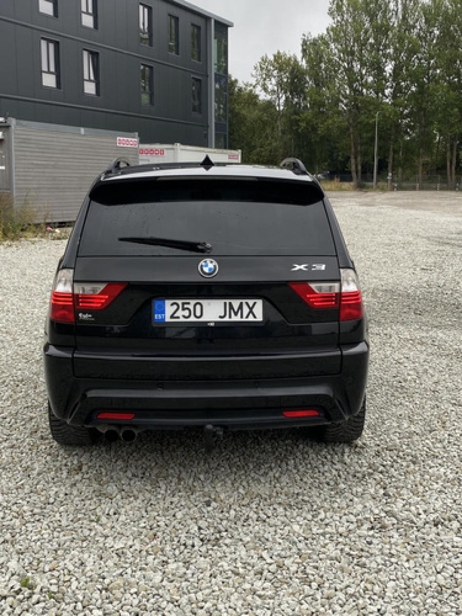 Black BMW X3 2008 in Tallinn, with an engine capacity of 3.00 L and mileage of 282 thousand km for 5200 €, photo 7 on AUTOMOTO.COM.LV