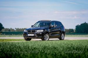 Black BMW X3 2011 in Tallinn, with an engine capacity of 2.00 L and mileage of 341 thousand km for 9799 €, photo 8 on AUTOMOTO.COM.LV