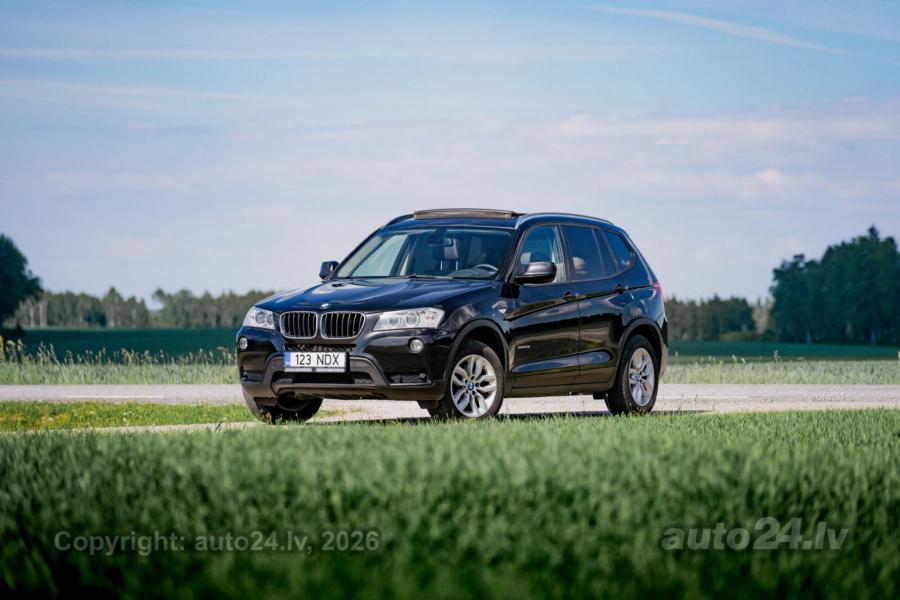 Black BMW X3 2011 in Tallinn, with an engine capacity of 2.00 L and mileage of 341 thousand km for 9799 €, photo 8 on AUTOMOTO.COM.LV