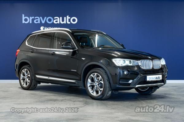 Black BMW X3 2016 in Tallinn, with an engine capacity of 2.00 L and mileage of 155 thousand km for 15900 €, photo 2 on AUTOMOTO.COM.LV