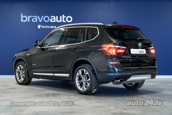Black BMW X3 2016 in Tallinn, with an engine capacity of 2.00 L and mileage of 155 thousand km for 15900 €, photo 4 on AUTOMOTO.COM.LV